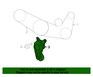 2007-2015 Mazda Tensioner CY01-15-980D | Mazda-Parts