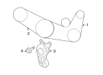 2007-2015 Mazda Power Steering Belt CY01-15-907B | Mazda-Parts