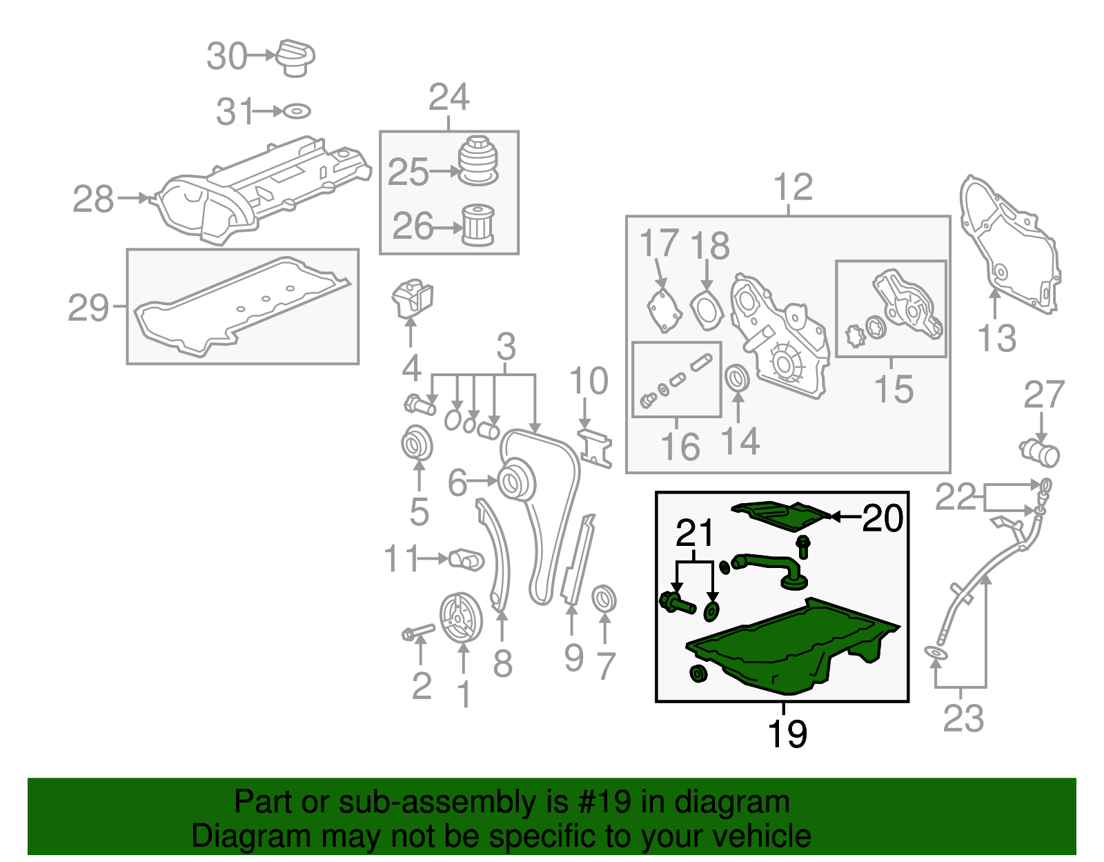 2002-2017 GM Oil Pan 12601240 GM | GMPartsDirect.com