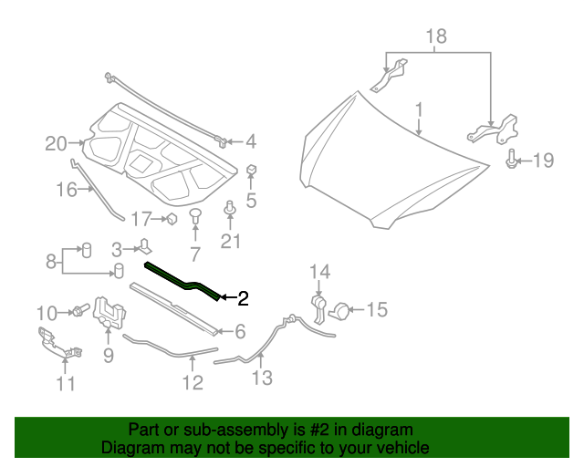 86435-1D000 - Front Seal 2007-2010 Kia Rondo | Kia.Parts Store
