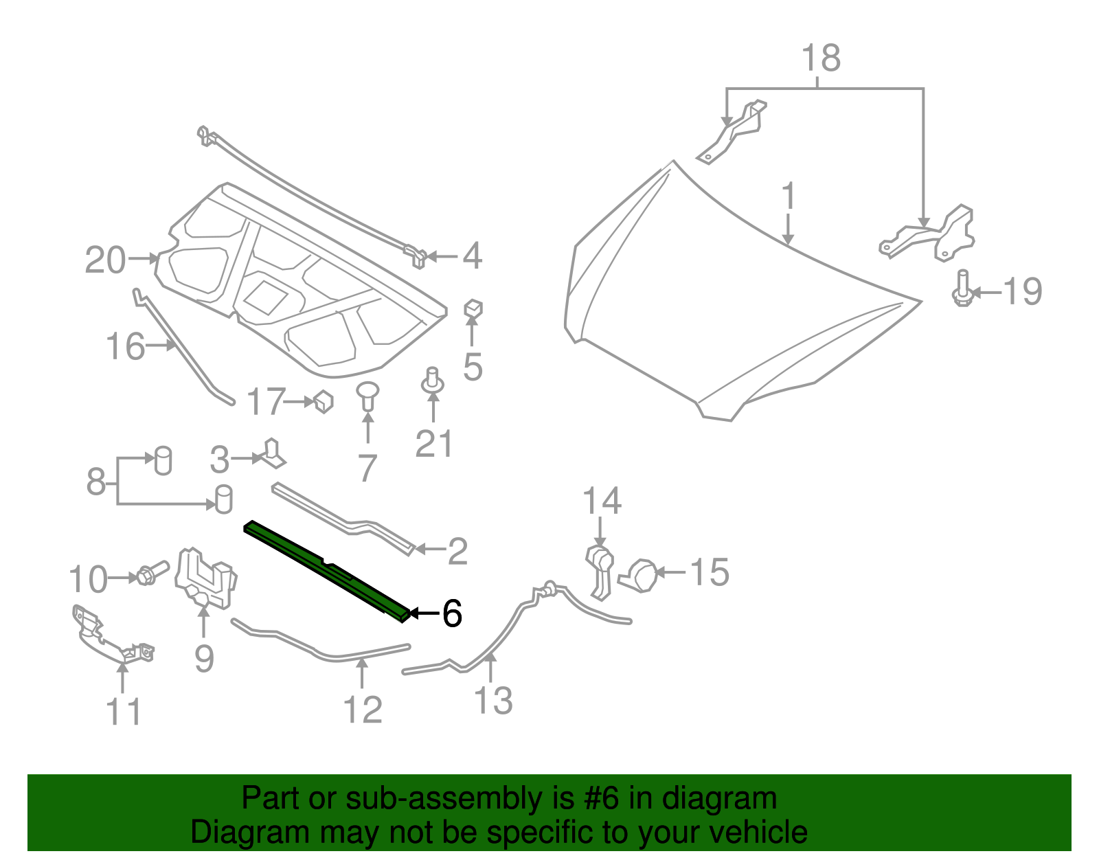 86437-1D001 - Lower Weather-Strip 2008-2010 Kia Rondo | Kia.Parts Store