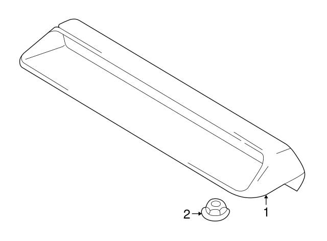 92750-39500-4W-DS - Center High Mount Stop Light 2002-2005 Hyundai ...