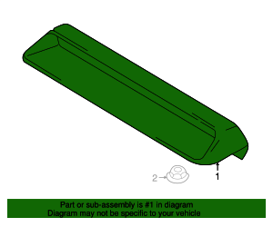 92750-39500-4W-DS - Center High Mount Stop Light 2002-2005 Hyundai ...