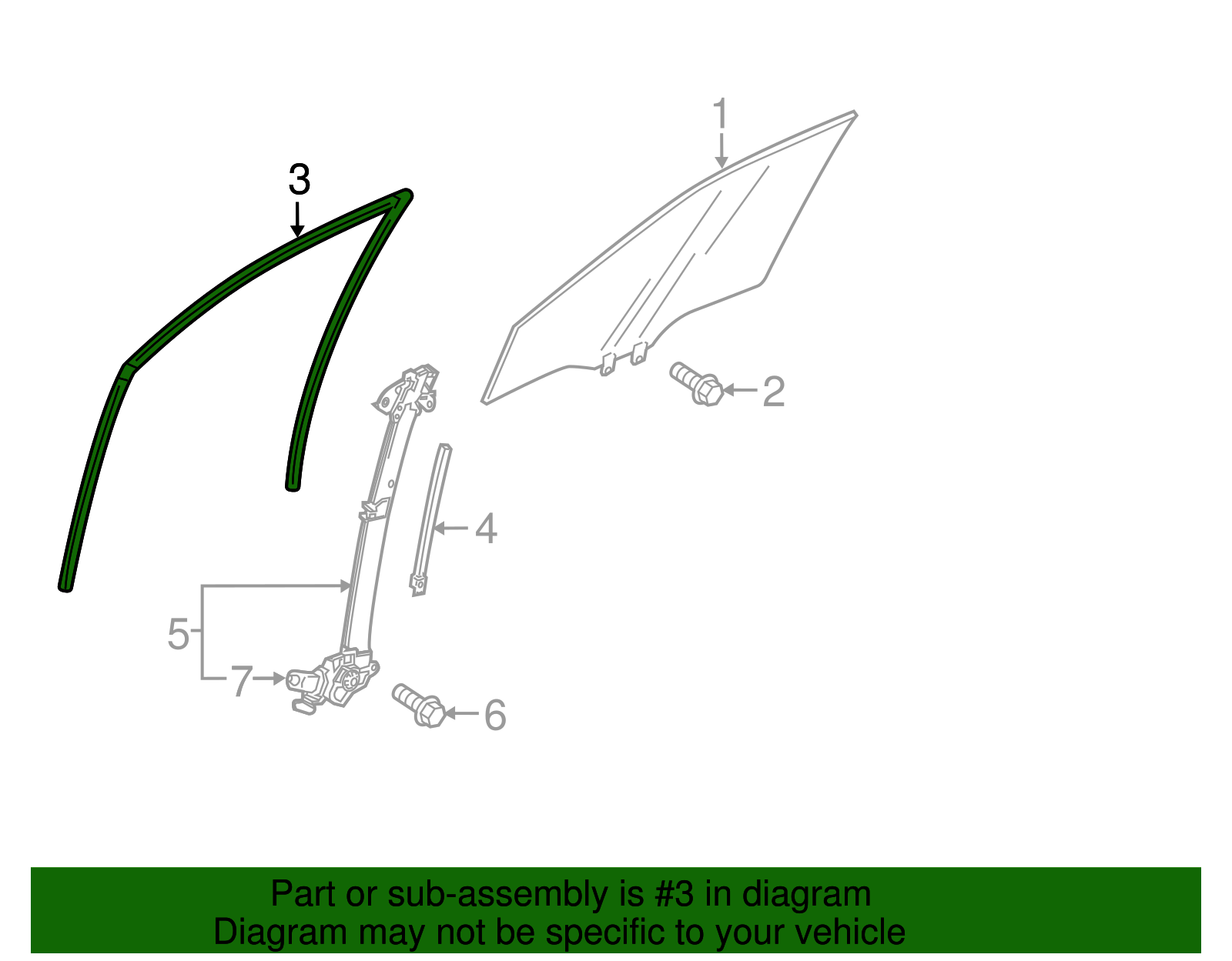 72275-TVA-A03 - Window Channel 2019-2025 Honda Accord | AutoNation Parts