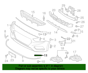 2018-2022 Hyundai Accent Lower Bracket 86554-J0000 | OEM Parts Online