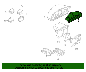 64116931839 - 1999-2006 BMW Heater Control (64-11-6-931-839) | BMW of ...