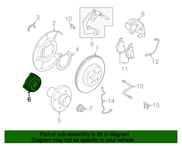 33411095238 - 2000-2010 BMW Bearing (33-41-1-095-238) | BMW of South ...