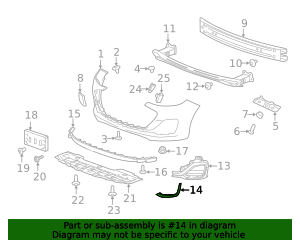 Genuine OEM Front Driver Side Fog Lamp Bezel Insert Part# 42487161 Fits ...
