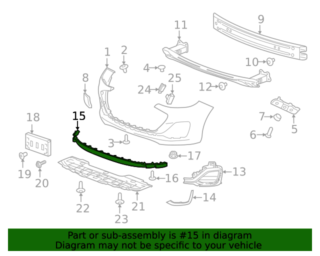 2016-2022 Chevrolet Spark Front Bumper Fascia Air Deflector 42437931 GM ...