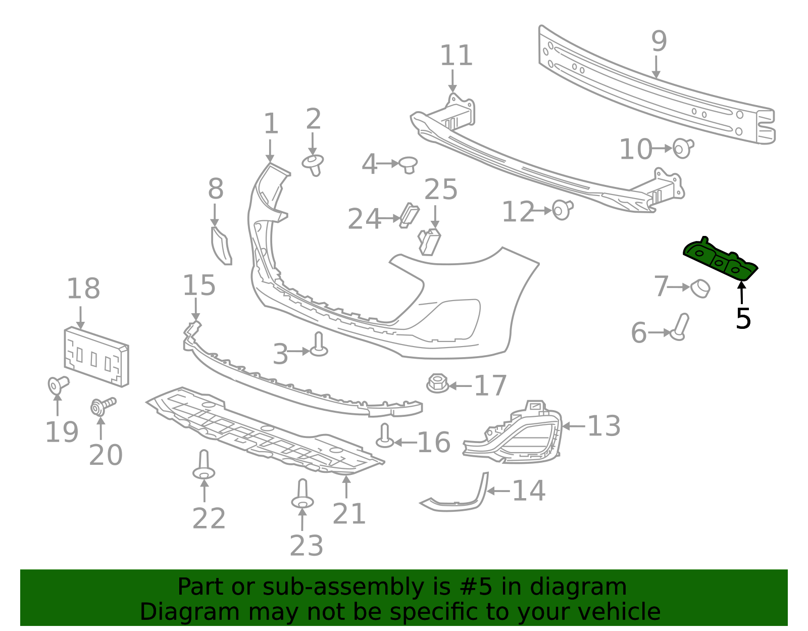 2019-2022 Chevrolet Spark Front Driver Side Bumper Fascia Guide ...