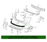 2016-2022 Chevrolet Spark Front Bumper Fascia Air Deflector 42437931 GM ...