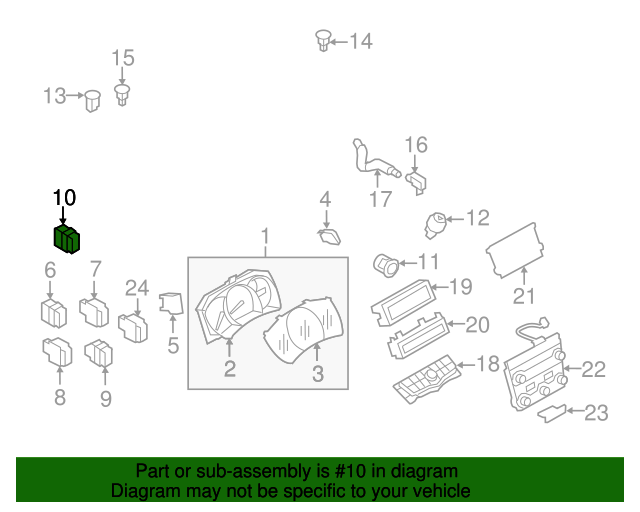 2009-2017 Nissan Switch 25193-9N00A | OEM Parts Online