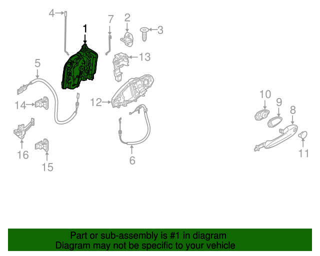 51219492091 - 2018-2022 BMW Lock Assembly (51-21-9-492-091) | BMW of ...