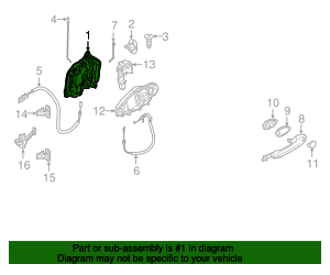 51-21-9-492-091 - Lock Assembly 2018-2024 BMW | AutoNationParts.com