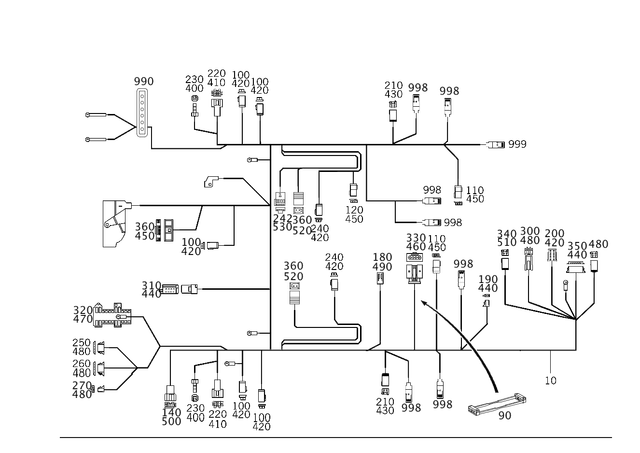 203-540-31-32 - Electric Line 1960-2005 Mercedes-Benz | Mercedes-Benz ...