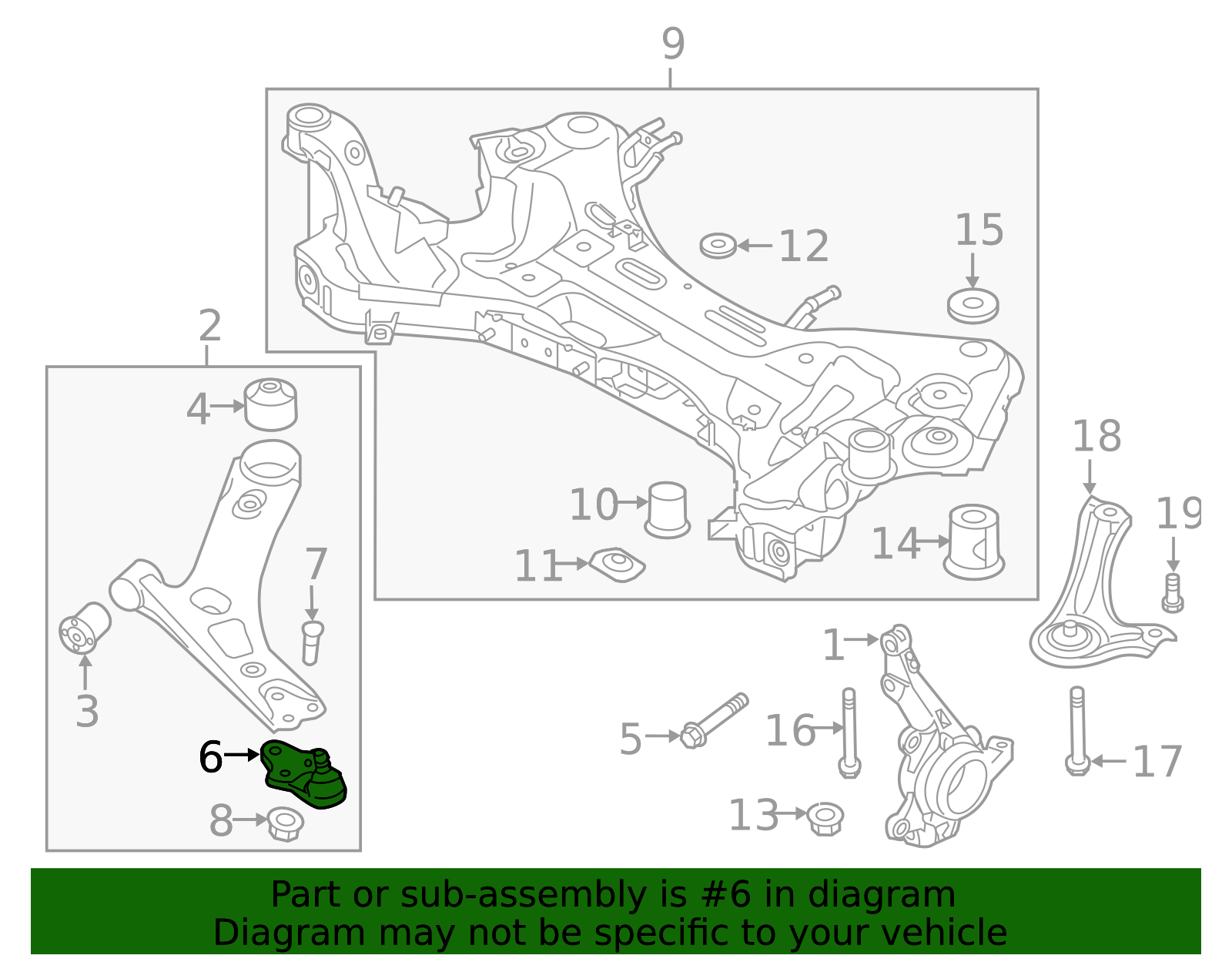 2017-2022 Kia Lower Ball Joint 54530-D3100 | Kia Automotive Parts