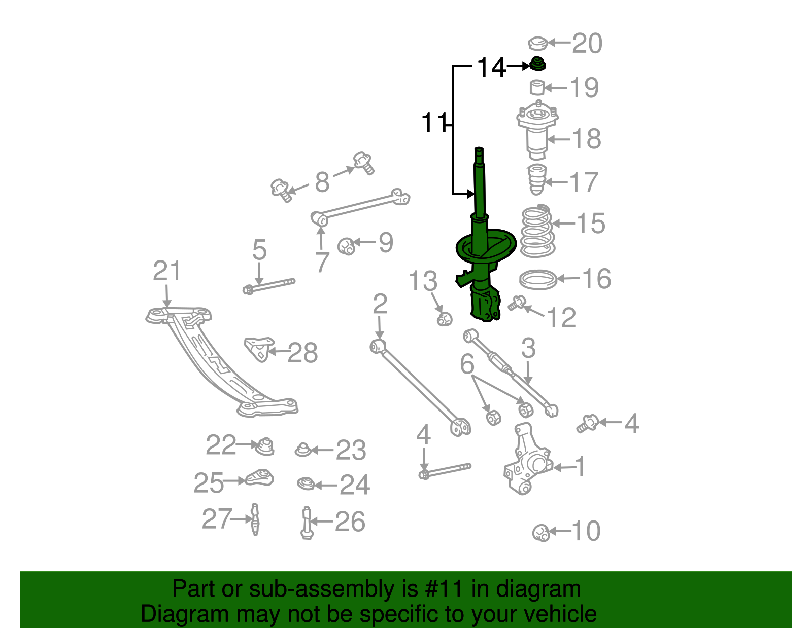2002-2004 Toyota Camry 2002-2004 Toyota Camry - Strut 48540-39605 ...