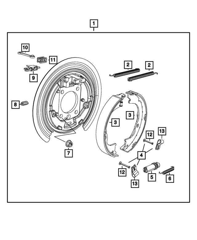 2024-2025 Jeep Wrangler Parking Brake Adapter Assembly 68534428AA ...