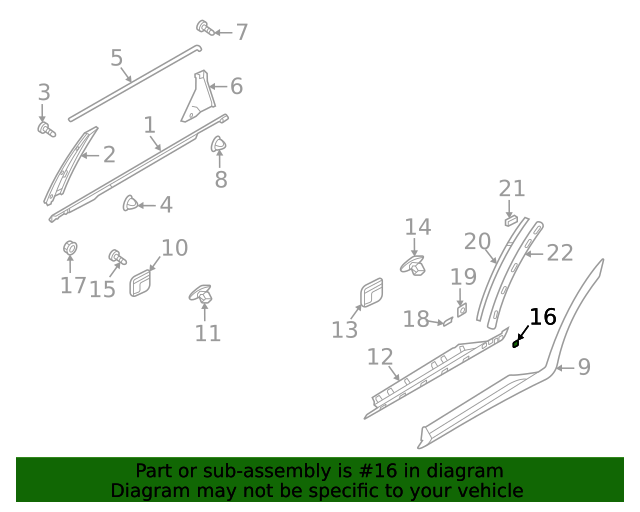 2021-2022 Kia Body Side Molding Screw 12433-04107K | TascaParts.com