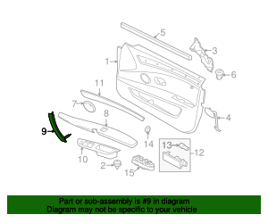 Genuine BMW 51-41-6-983-670 | Pull Handle | FREE Shipping on Most ...
