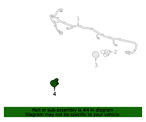 85517778 - Front Parking Assist Alarm Sensor Bracket 2022-2023 GMC ...