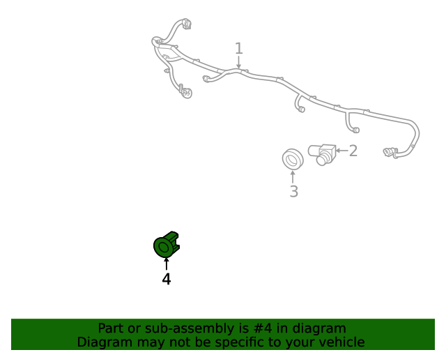 2022-2023 GMC Sierra 1500 Park Sensor Bracket 84878739 | GMPartsDirect.com