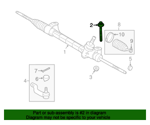 2006-2018 Toyota Gear Assembly Mount Bolt 90119-A0326 | Toyota Parts Center