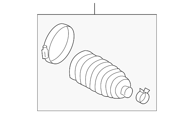 45535-49025 - Rack And Pinion Bellows - 2006-2016 Toyota RAV4 | OEM ...