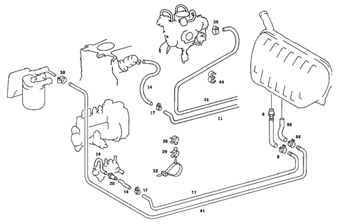 Fuel Lines for 1993 Mercedes-Benz 190 E | Mercedes-Benz USA Parts