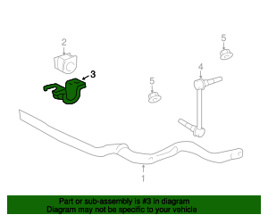 2003-2009 Lexus GX470 Stabilizer Bar Bracket 48829-60090 | OEM Parts Online