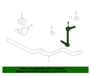 48810-60040 - Stabilizer Link - 2003-2009 Lexus GX470 | My L Parts