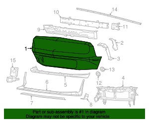 2015-2023 Dodge Challenger Fascia 68258730AB | Mopar Parts Canada