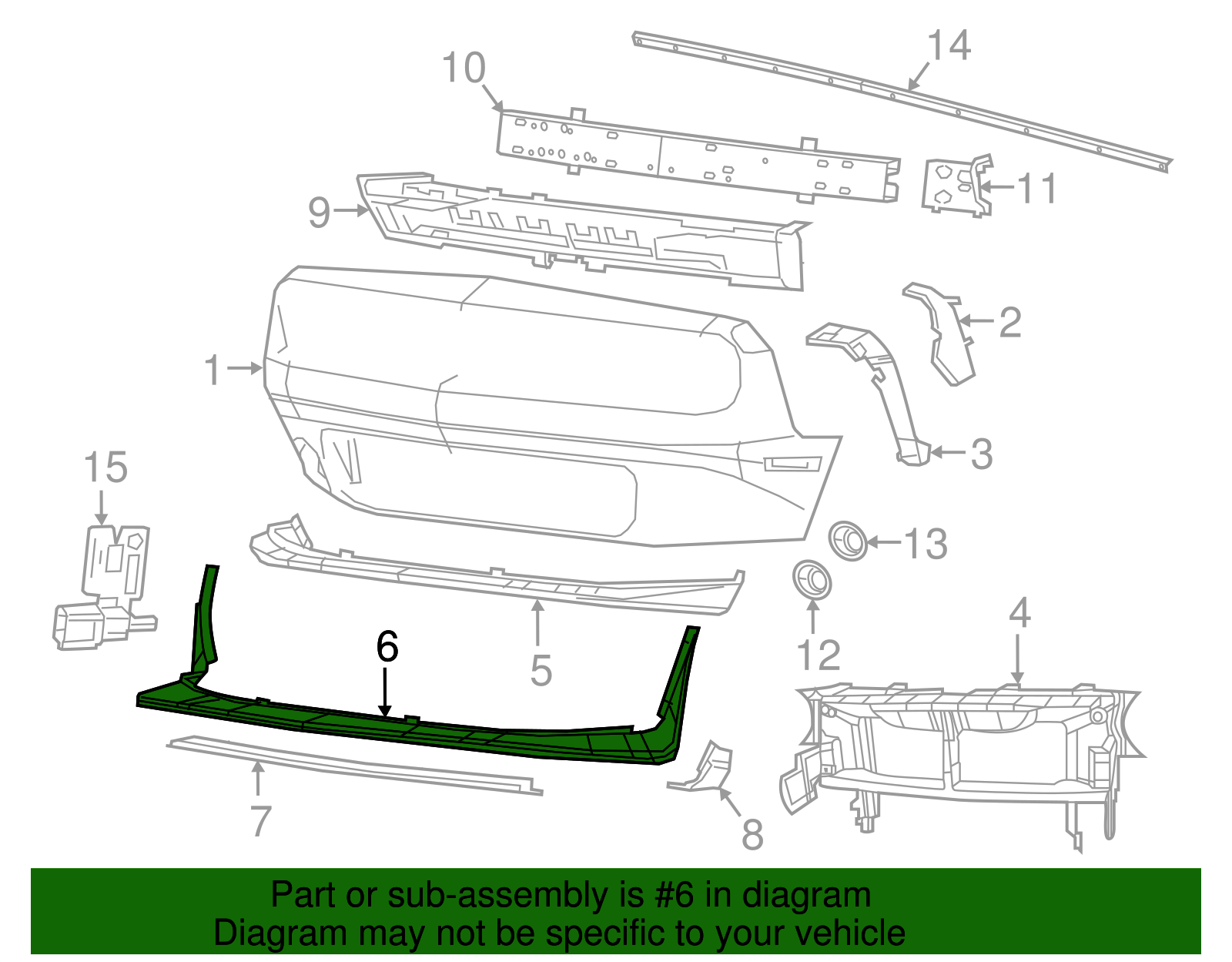 2015-2023 Dodge Challenger Air Dam 68258747AC | Mopar Parts Canada