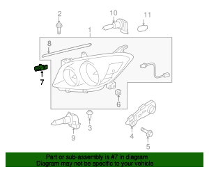 81196-42020 - Side Bracket Lower Retainer - 2006-2012 Toyota RAV4 | OEM ...