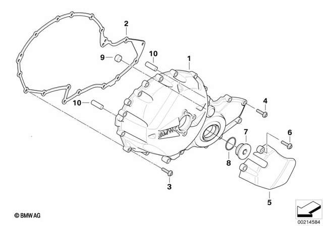11147714011 - Cover For Clutch, Black 2009-2015 BMW-Motorrad | BMW ...