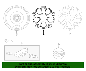 2021 Subaru Crosstrek Wheel, Alloy 28111FL310 | TascaParts.com