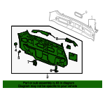 2011-2015 Chevrolet Volt Rear End Lower Panel Reinforcement 23227108 ...