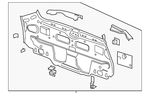 23227108 - Rear End Lower Panel Reinforcement - 2011-2015 Chevrolet ...