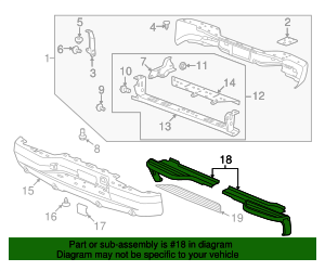 15790502 - Rear Bumper Step Pad 2007-2013 GM | AutoNationParts.com