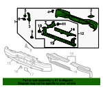 2002-2013 GM Rear Bumper Impact Bar 25871613 GM | GMPartsDirect.com