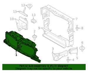 51647397471 - 2020-2021 BMW Air Duct (51-64-7-397-471) | BMW of South ...
