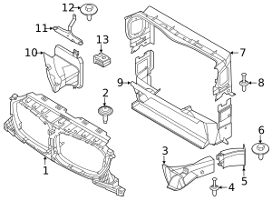 51748070477 - 2020-2024 BMW Lower Duct (51-74-8-070-477) | BMW of South ...