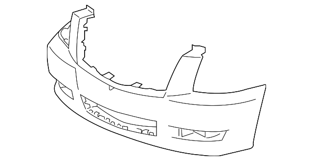 2008-2014 Cadillac Front Bumper Cover 25975452 GM | GMPartsDirect.com