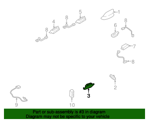 2013-2023 Land Rover Radio Antenna Module Connector LR114132 ...