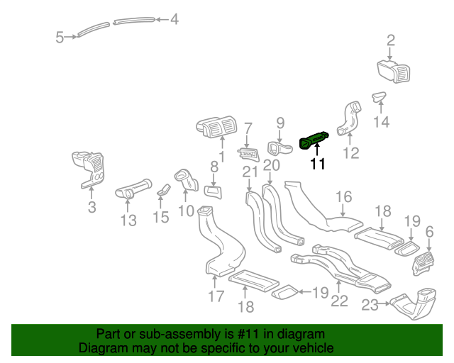 210-831-37-46 - Duct 1996-2003 Mercedes-Benz | Mercedes-Benz USA Parts