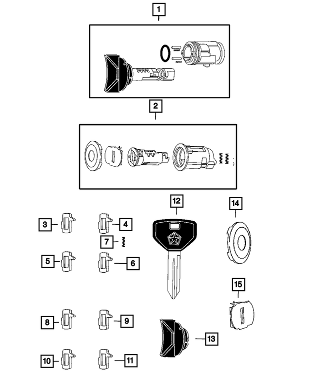2004-2007 Dodge OEM NEW 2004-2007 Mopar Dodge Magnum Dakota Blank With ...