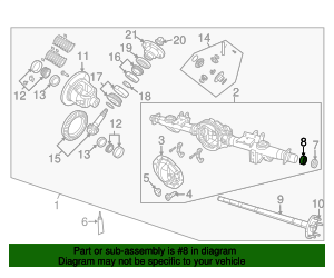 2004-2024 Mopar Bearing 52111197AB | Mopar Parts Canada