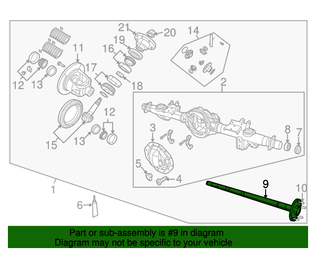 2012-2023 Ram Axle Shaft 68140296AA | Mopar Parts Canada