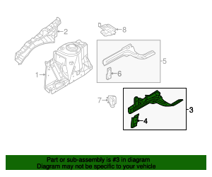 G5111-3ANMA - Inner Rail 2012-2019 Nissan | Nissan Parts & Accessories ...