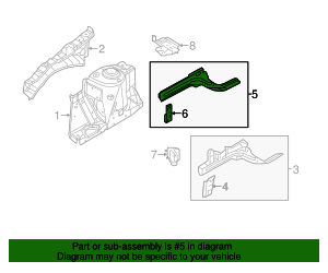 2013-2019 Nissan Outer Rail G5131-9KAMA | Nissan Parts Plus